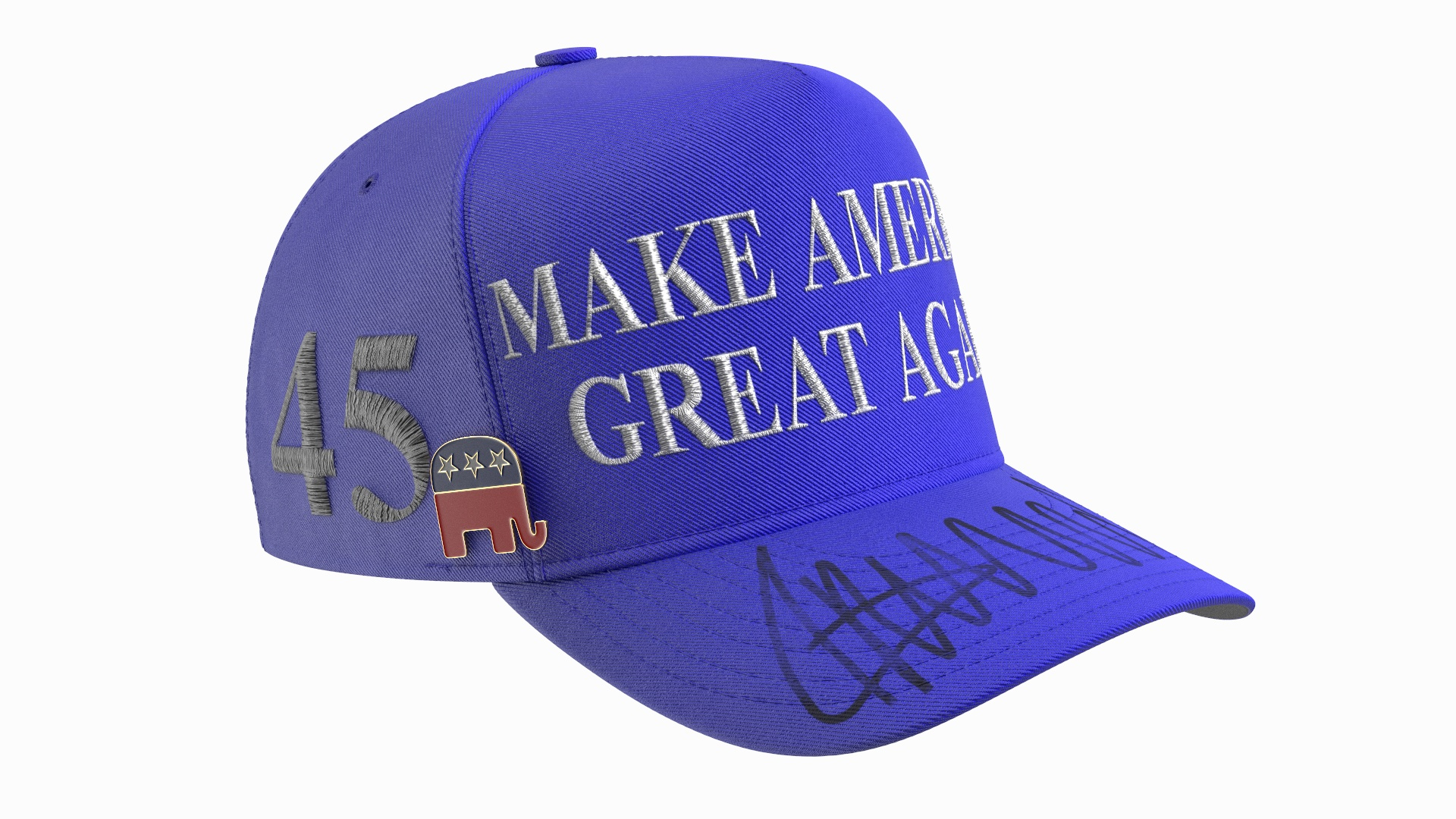 Republican Party Symbol On Trump Baseball Cap 3D - TurboSquid 2320291