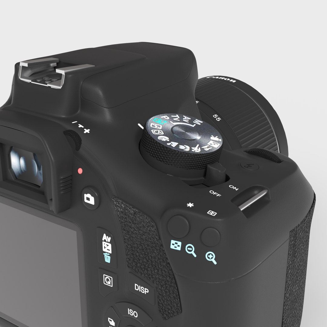 3D CANNON EOS 2000D - TurboSquid 2298546