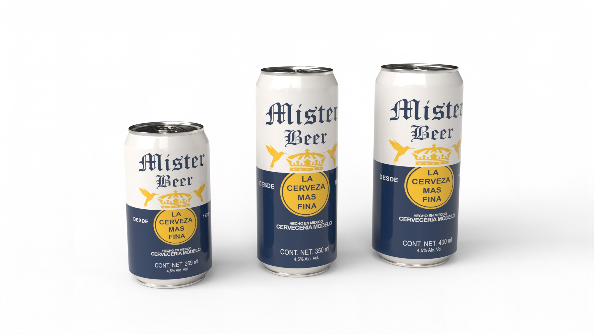 3D Beer Can Pack 01 - TurboSquid 1749207