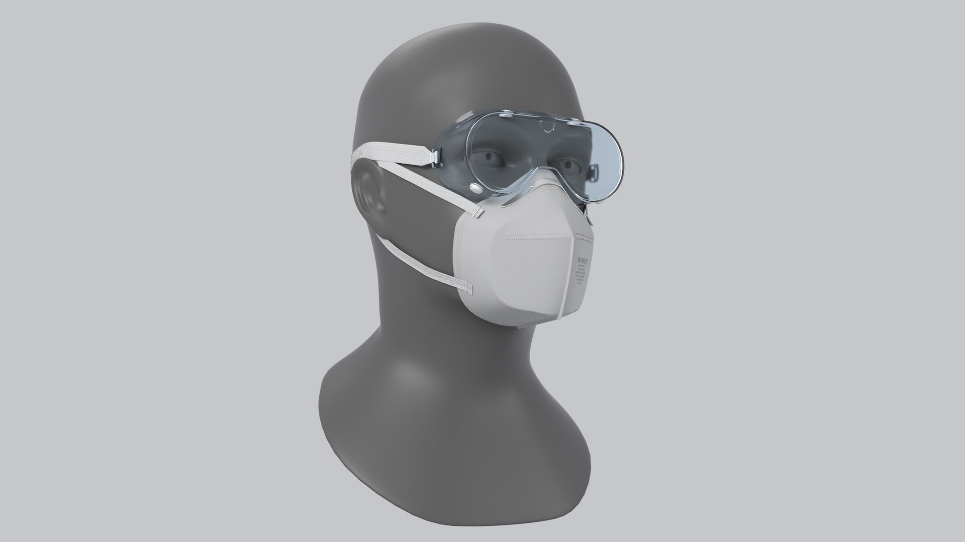 3D N95 Respirators Safety - TurboSquid 1565491