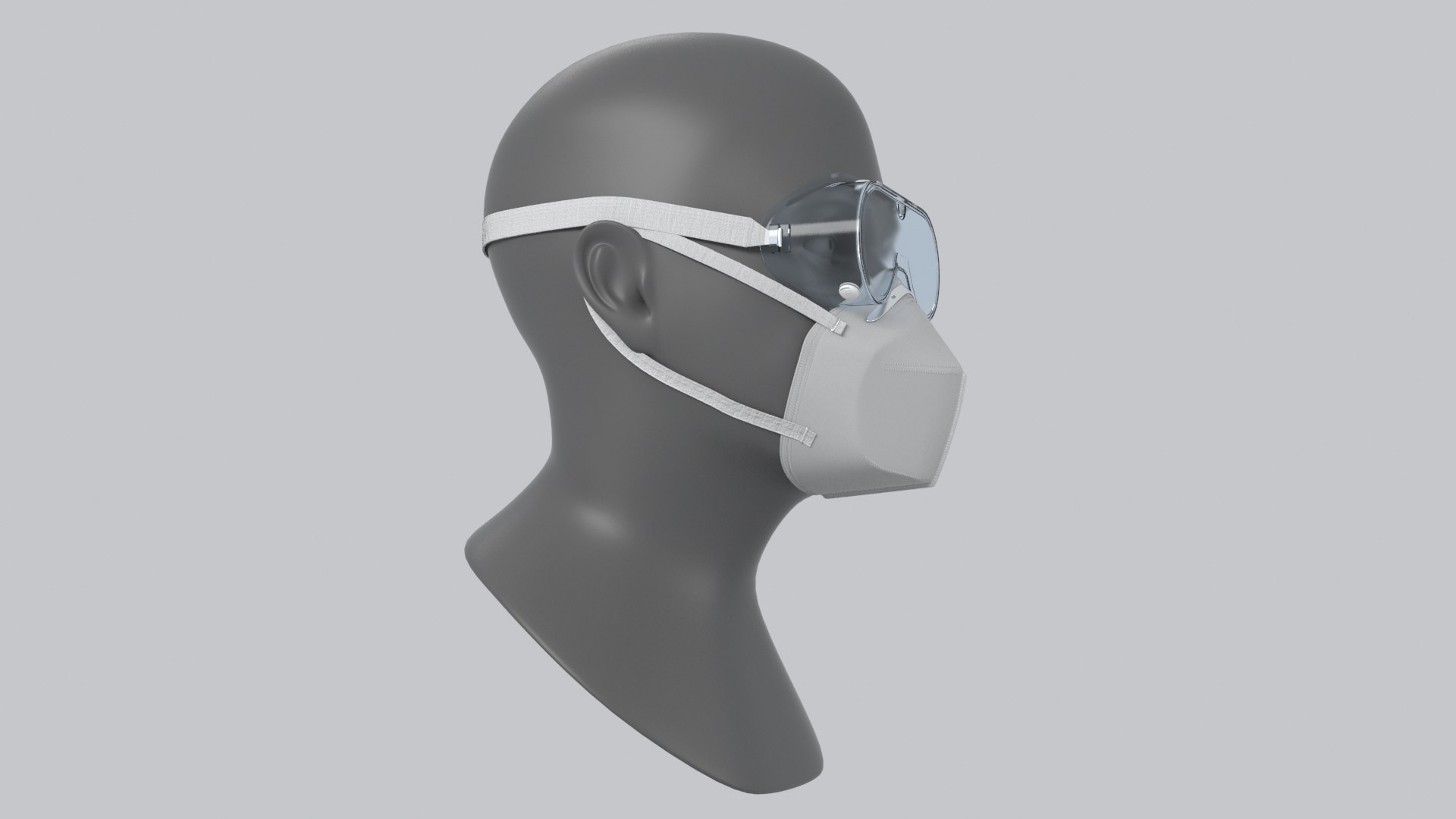 3D N95 Respirators Safety - TurboSquid 1565491