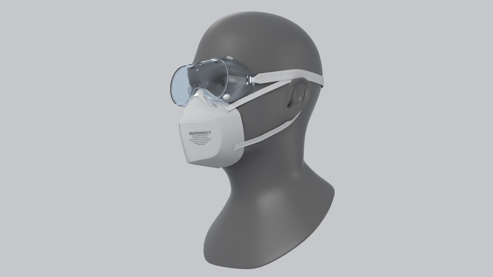 3D N95 Respirators Safety - TurboSquid 1565491