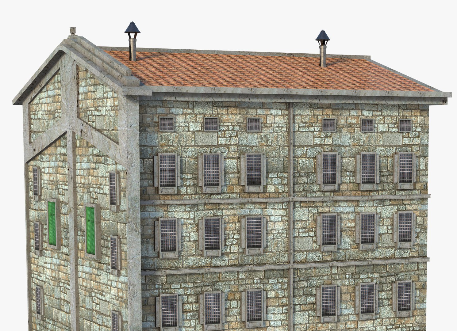 3D Building Old - TurboSquid 1309497