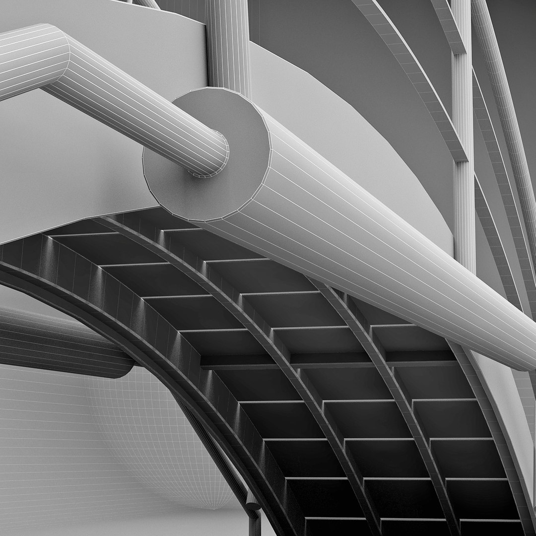 3d Swimming Pool Bridge