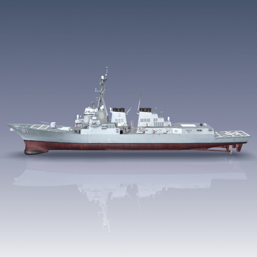 flight iia arleigh burke 3d model