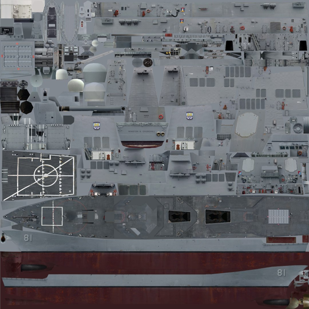 Flight Iia Arleigh Burke 3d Model