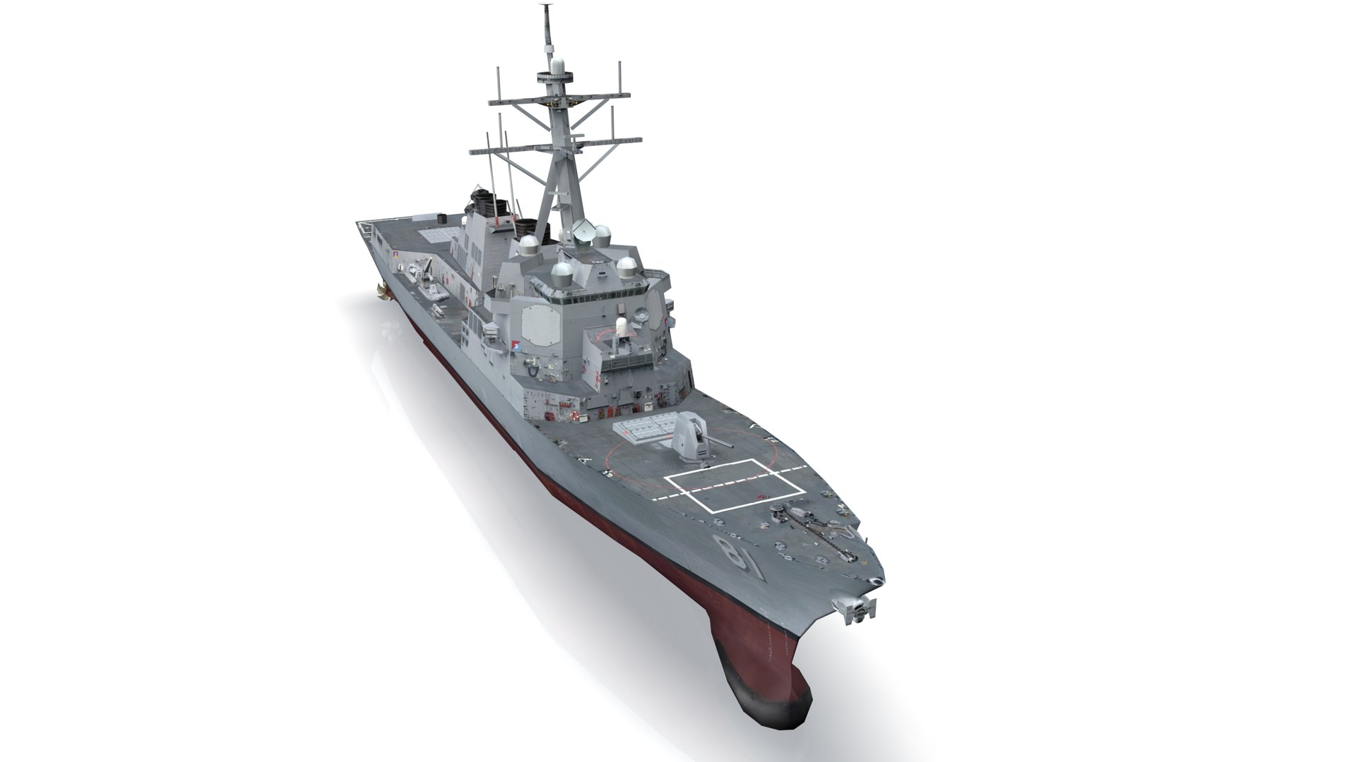 Flight Iia Arleigh Burke 3d Model