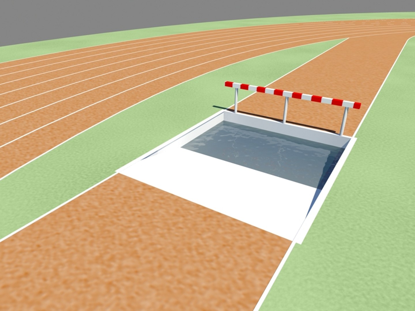 Field Track Court 3d Model