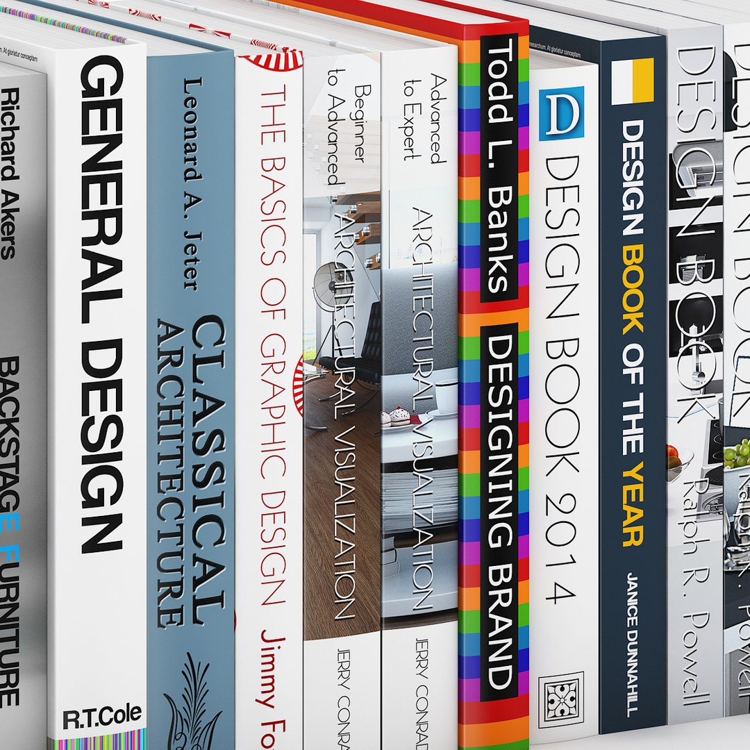 Softcover Architecture Design Books 3d Model