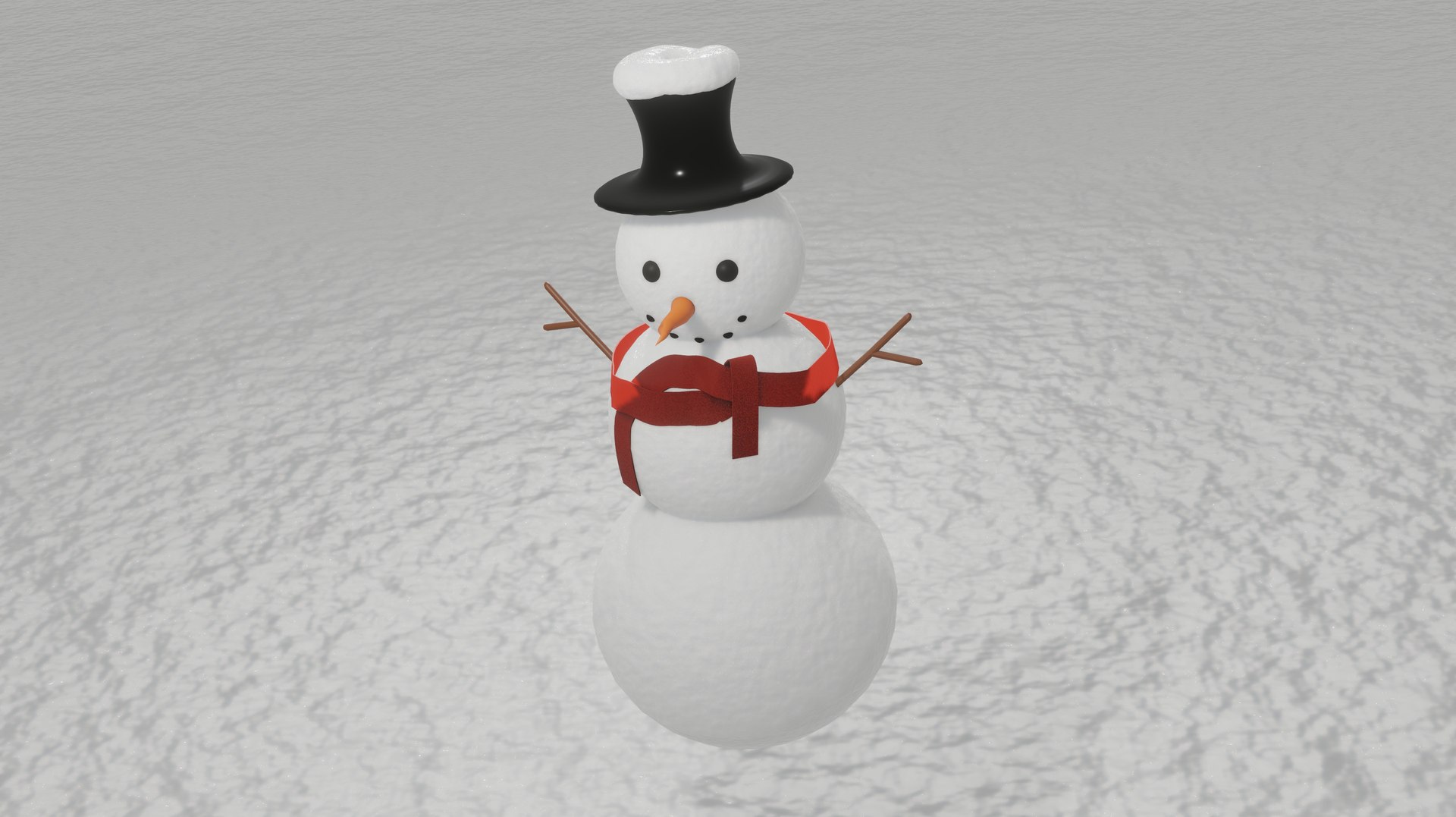 Snowman OBJ 3D - TurboSquid 2118577