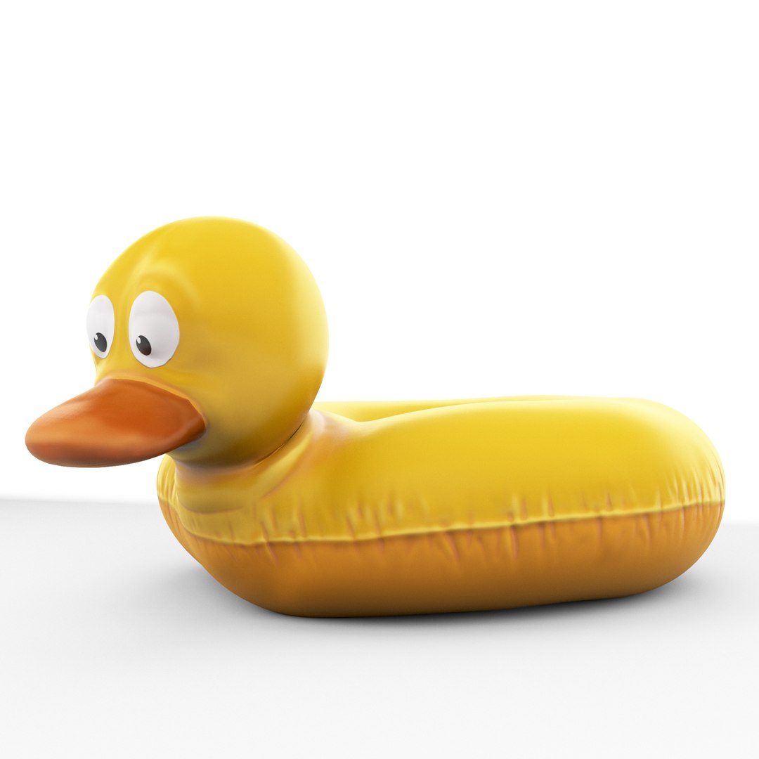3D Duck Rubber Toy - TurboSquid 1641062