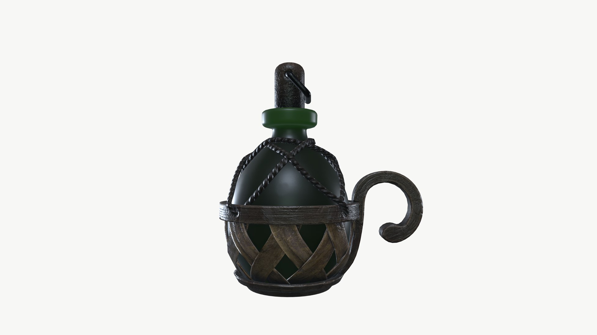 3D Model Medieval Flask - TurboSquid 2346241
