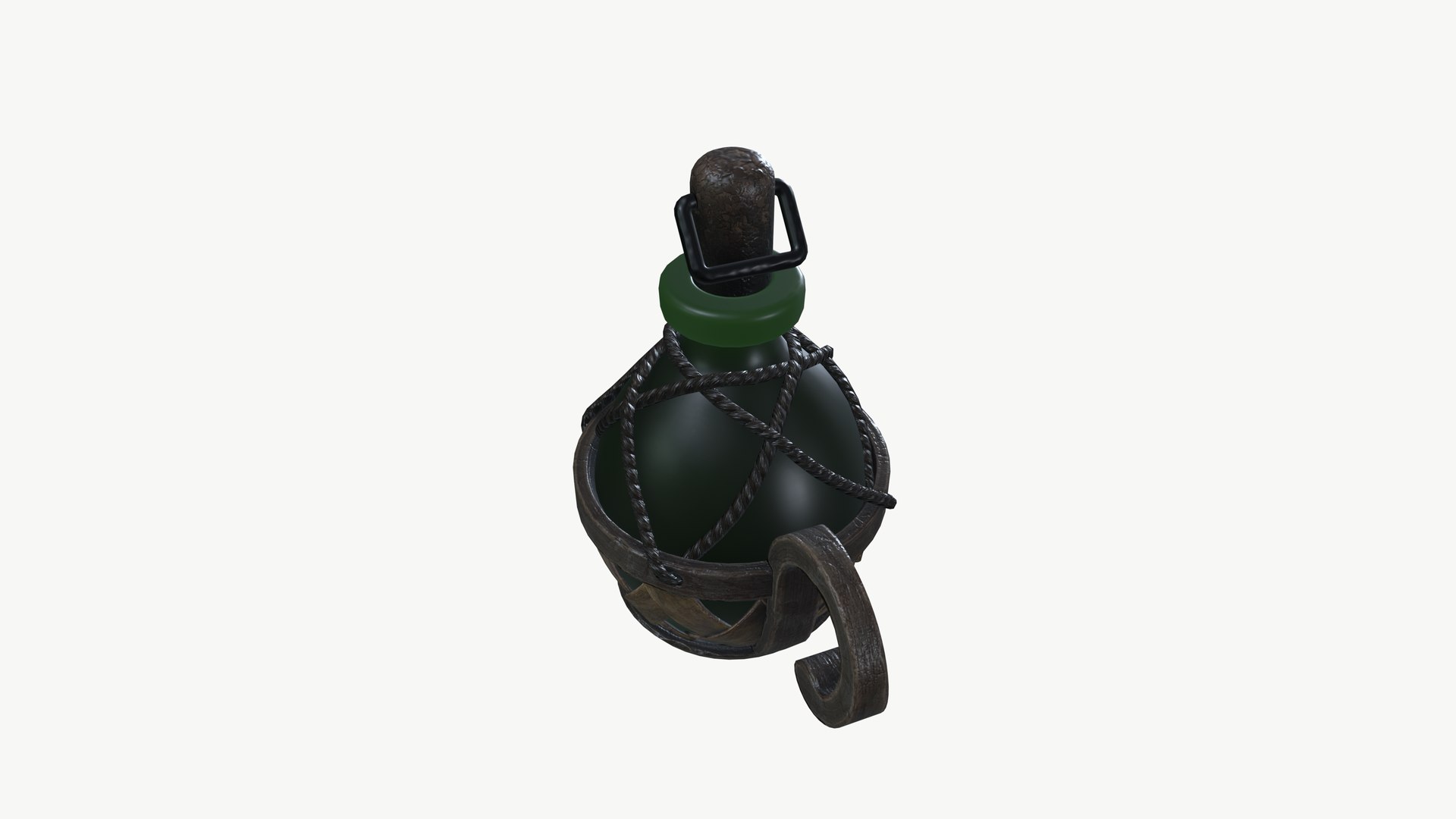 3D Model Medieval Flask - TurboSquid 2346241
