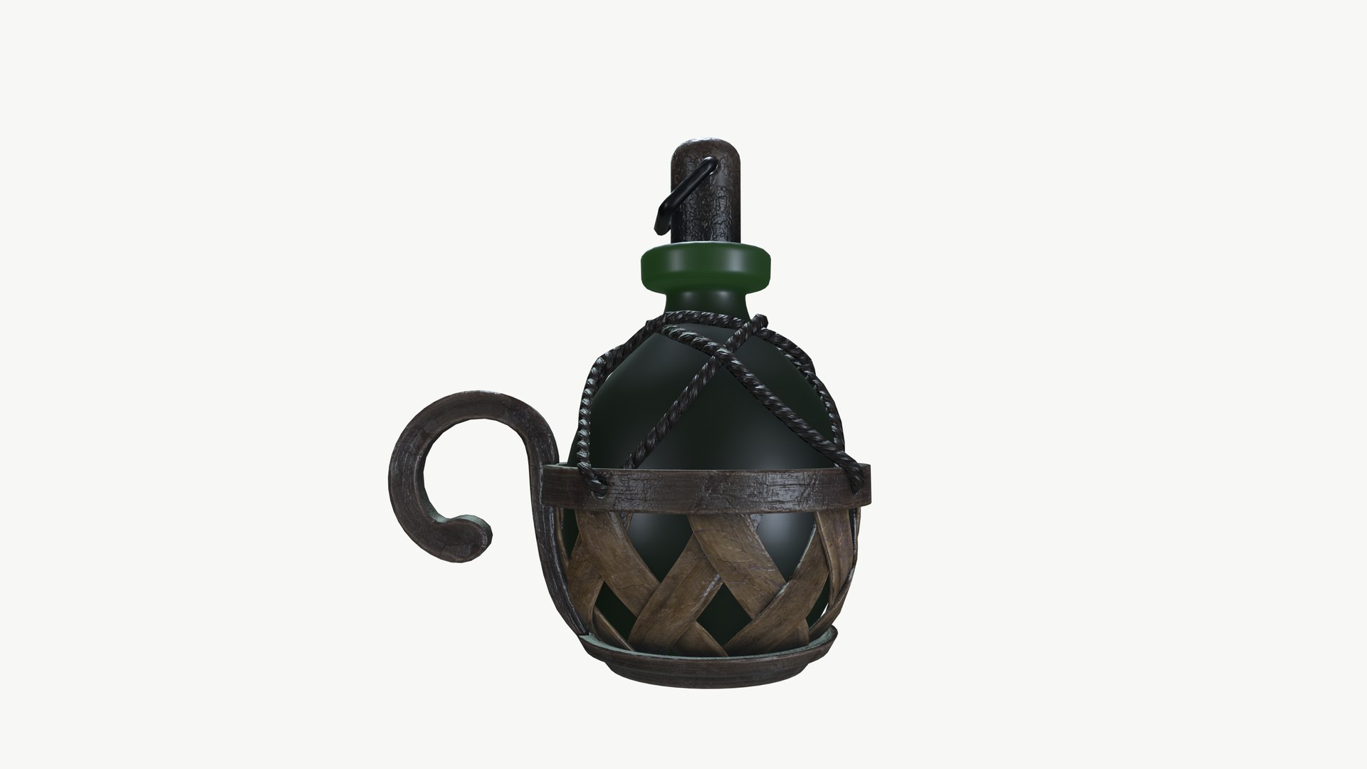 3D Model Medieval Flask - TurboSquid 2346241
