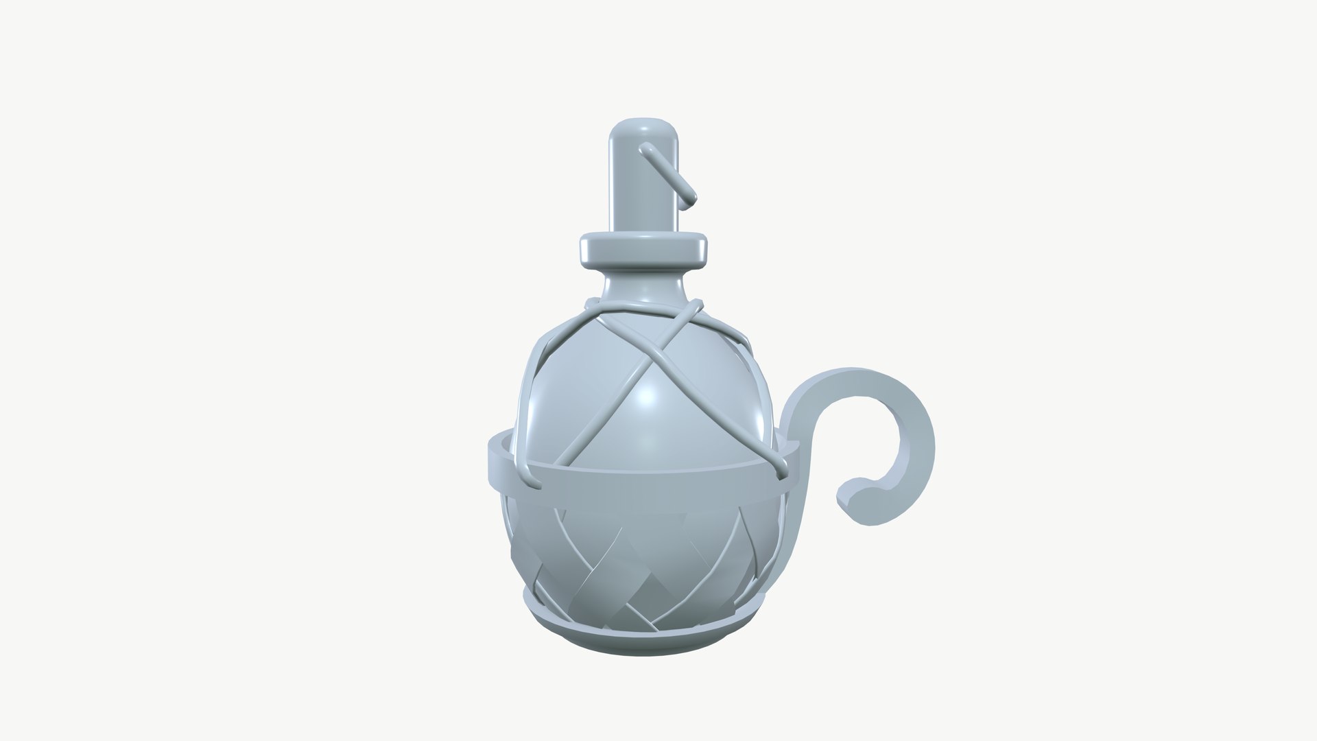 3D Model Medieval Flask - TurboSquid 2346241
