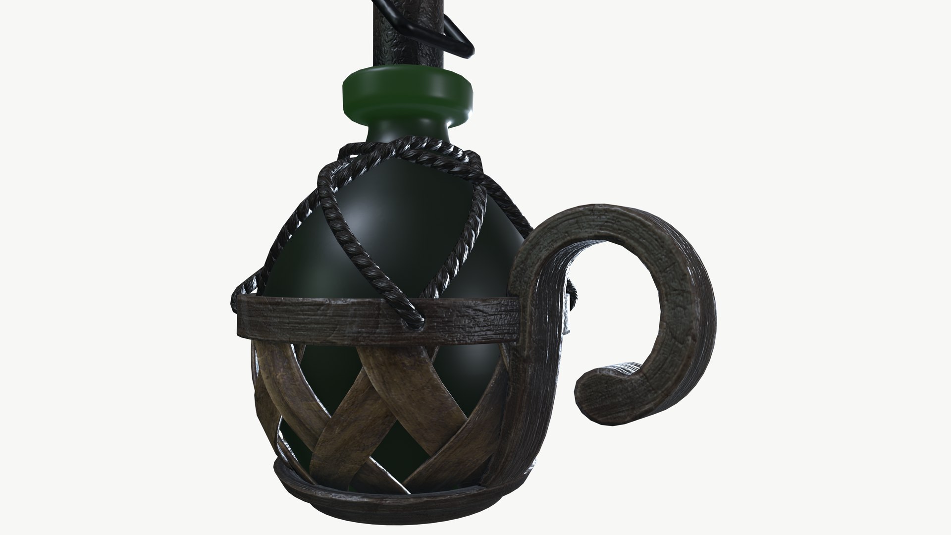 3D Model Medieval Flask - TurboSquid 2346241