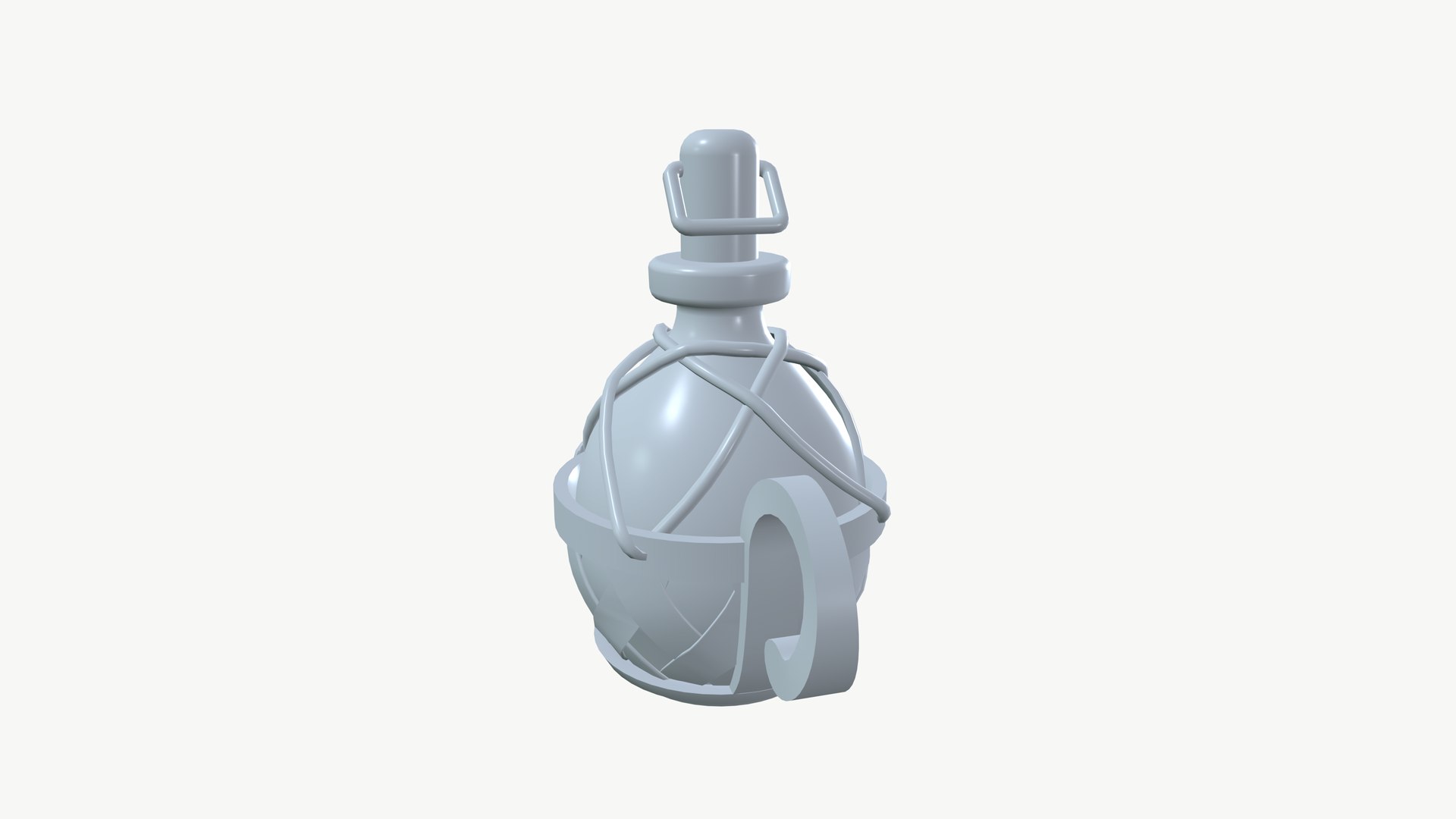 3D Model Medieval Flask - TurboSquid 2346241