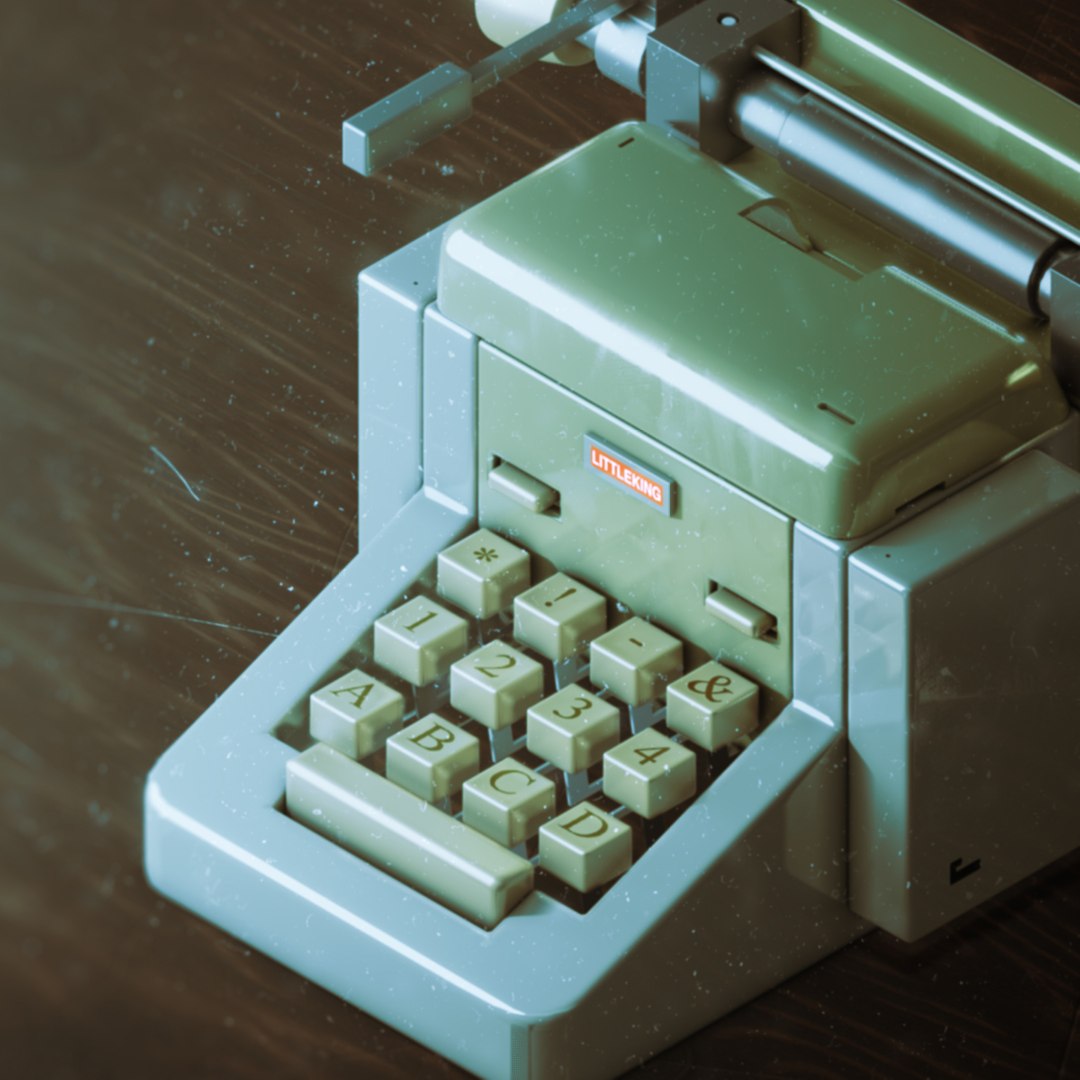 3D model typewriter writer - TurboSquid 1406228