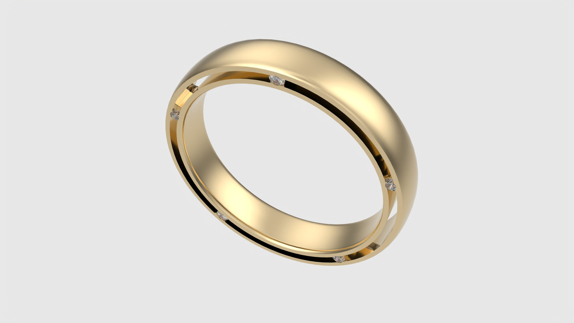 3D Sleek Modern Inset Ring JDBCo - TurboSquid 2344489