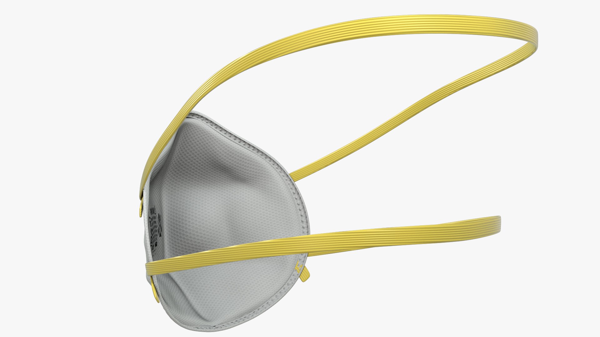 3D N95 Flat Fold Respirator - TurboSquid 1525601