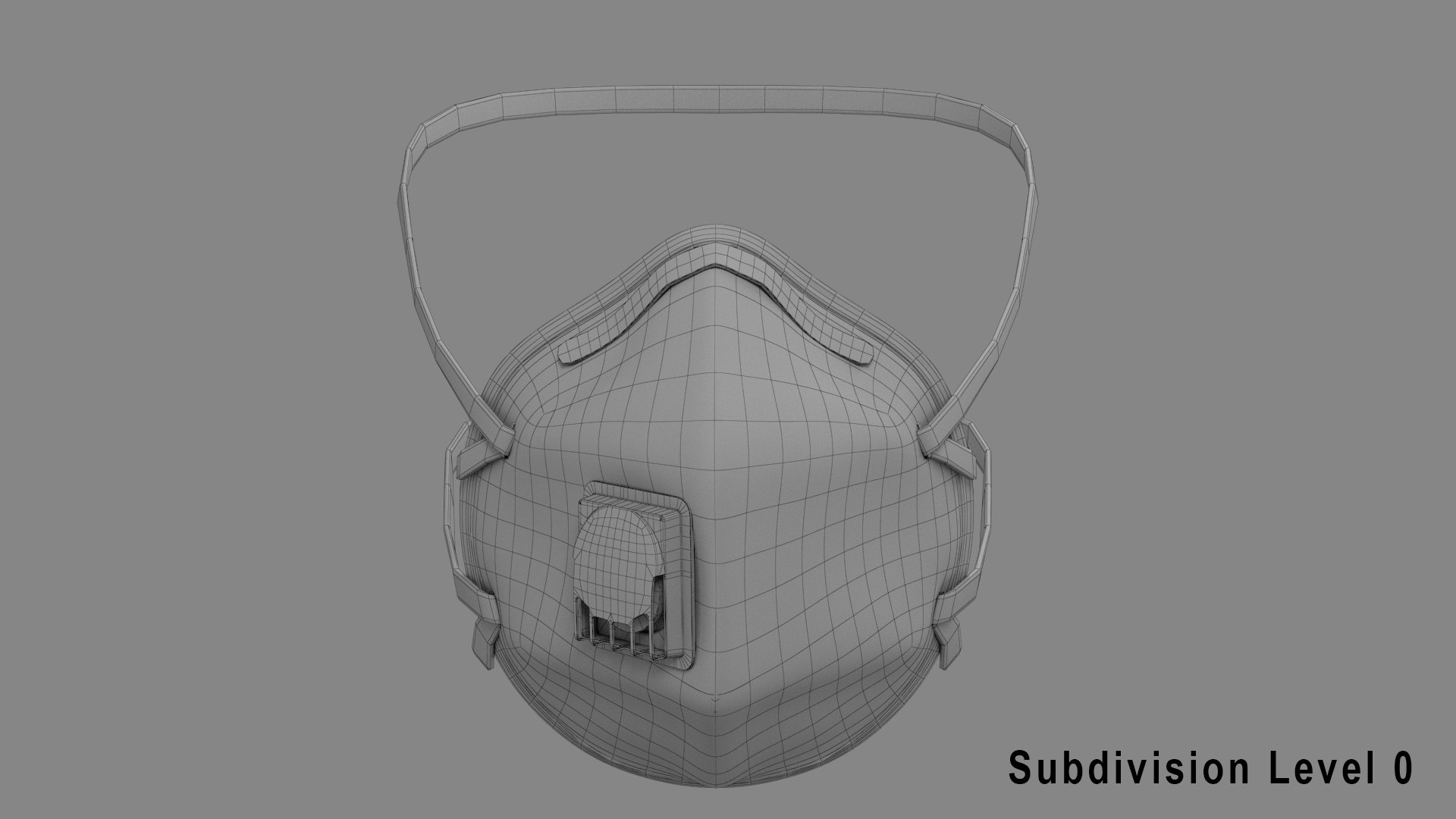 3D N95 Flat Fold Respirator - TurboSquid 1525601