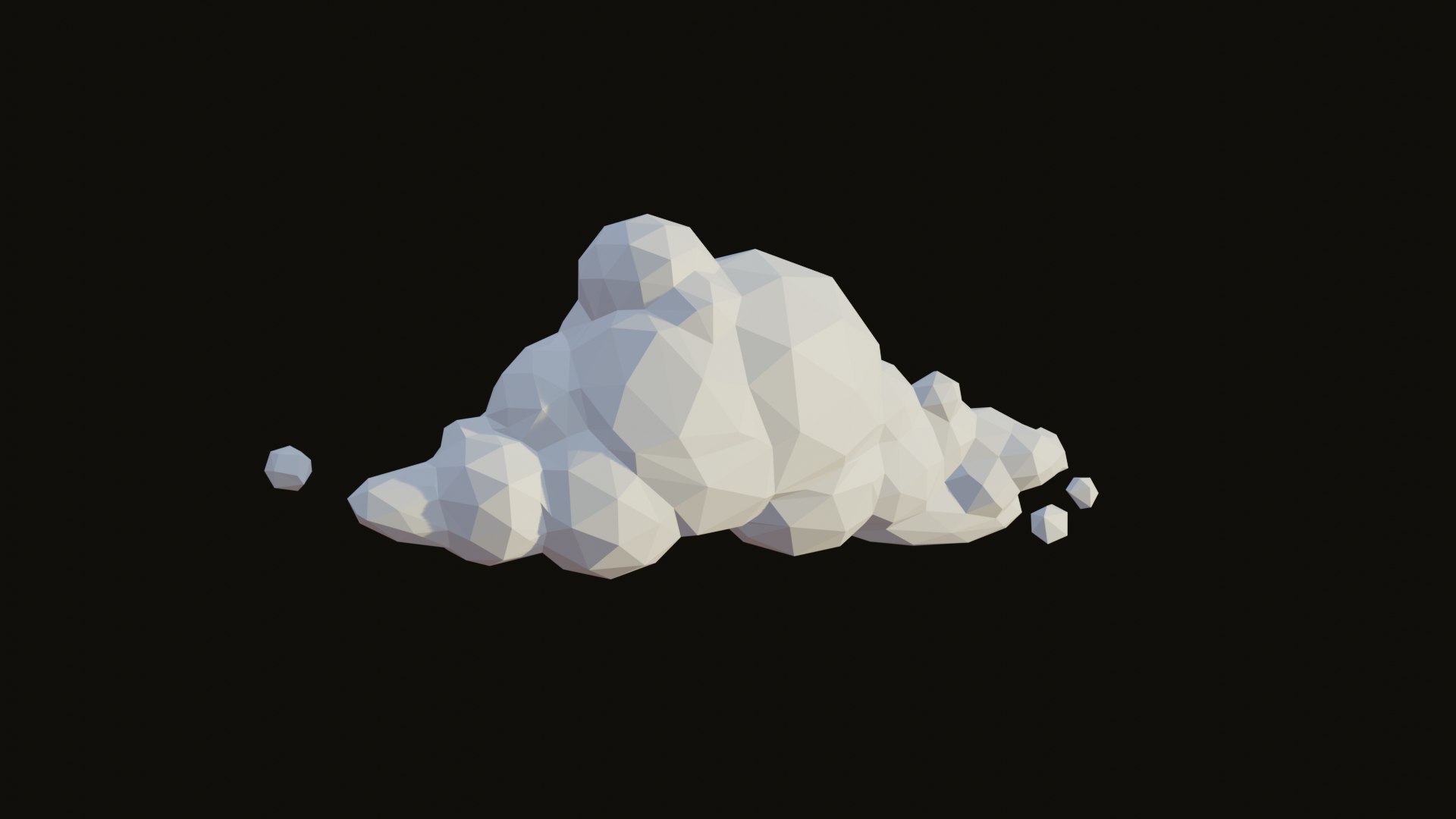 3d Low Poly Clouds Turbosquid 2262838
