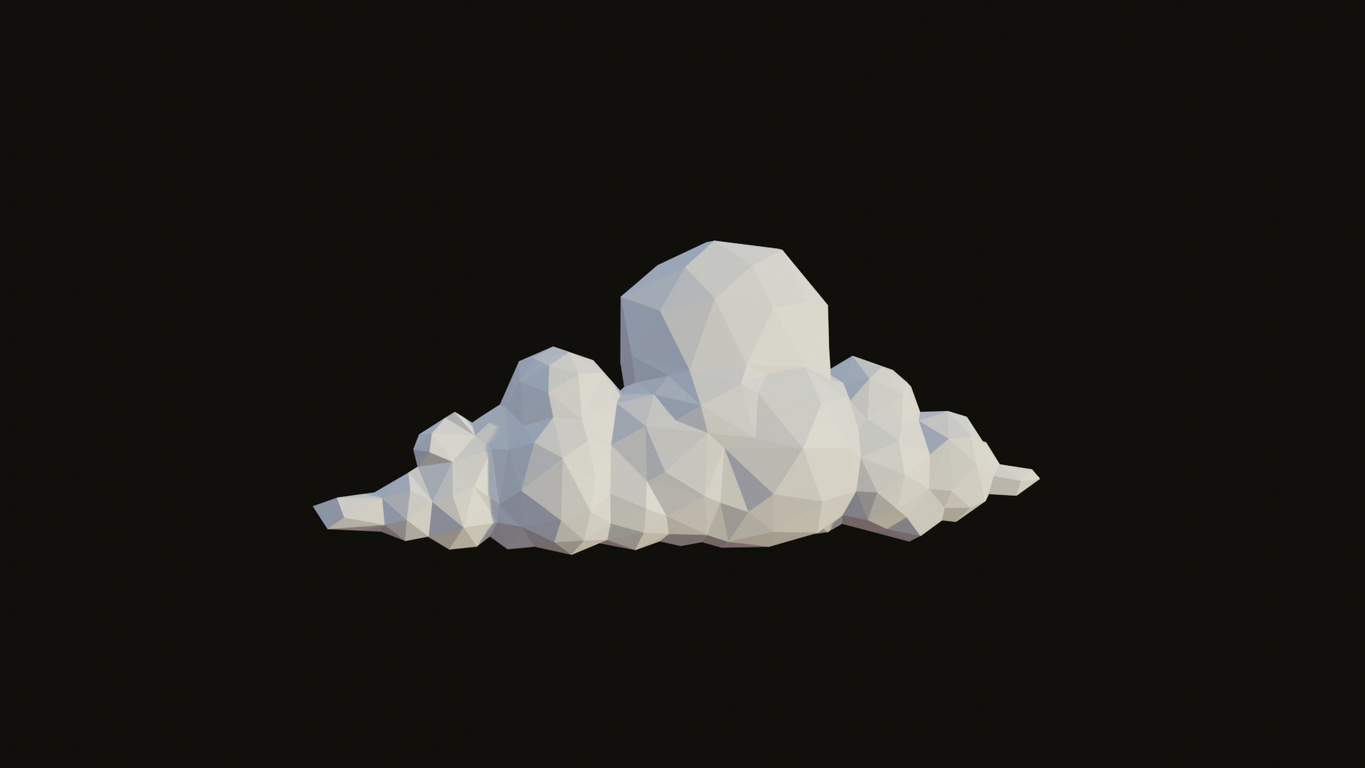 3D Low Poly Clouds - TurboSquid 2262838