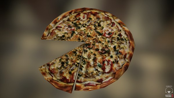 3d pizza model