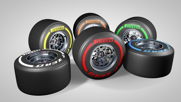 f1 rims tires types 3d c4d