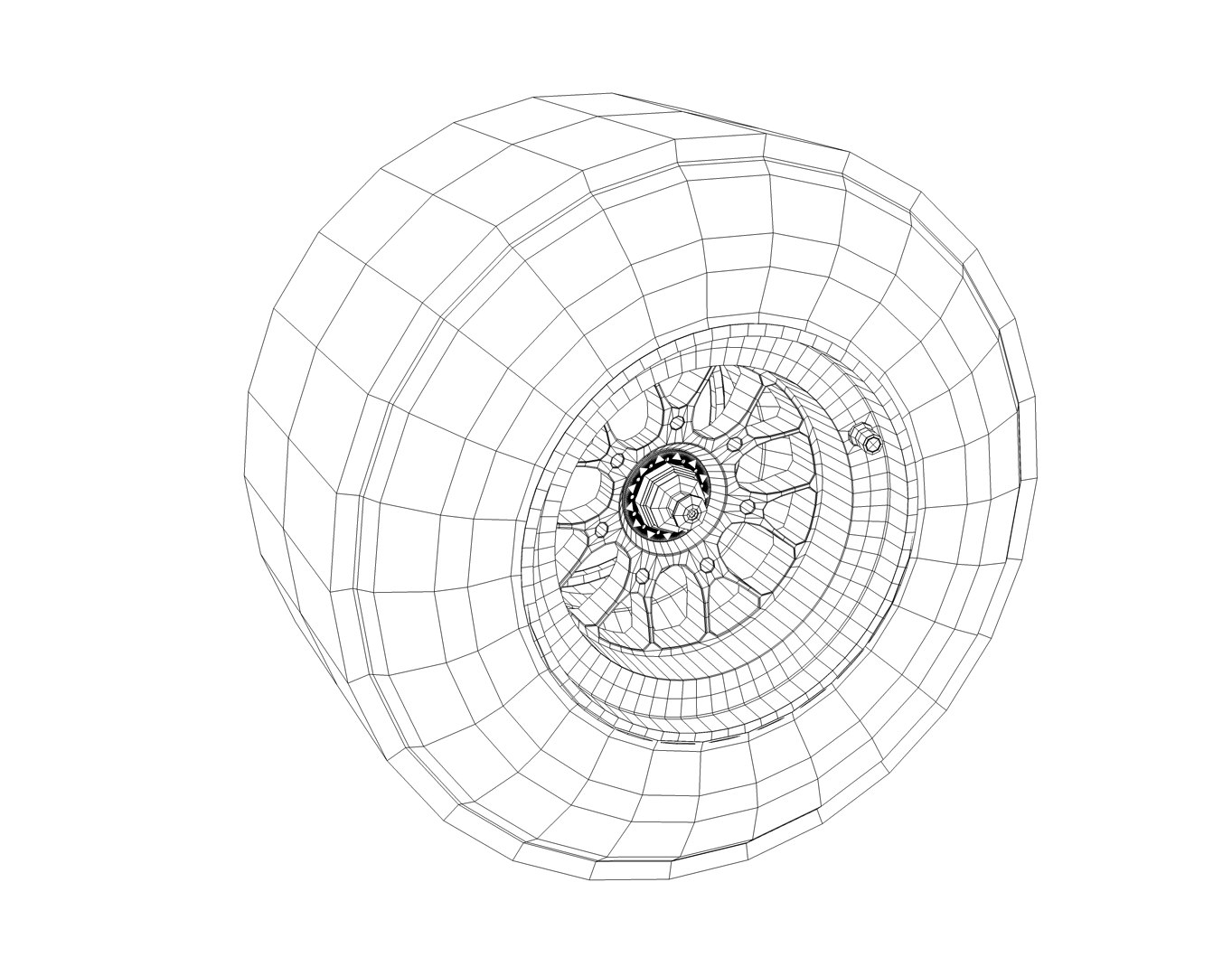 F1 Rims Tires Types 3d C4d