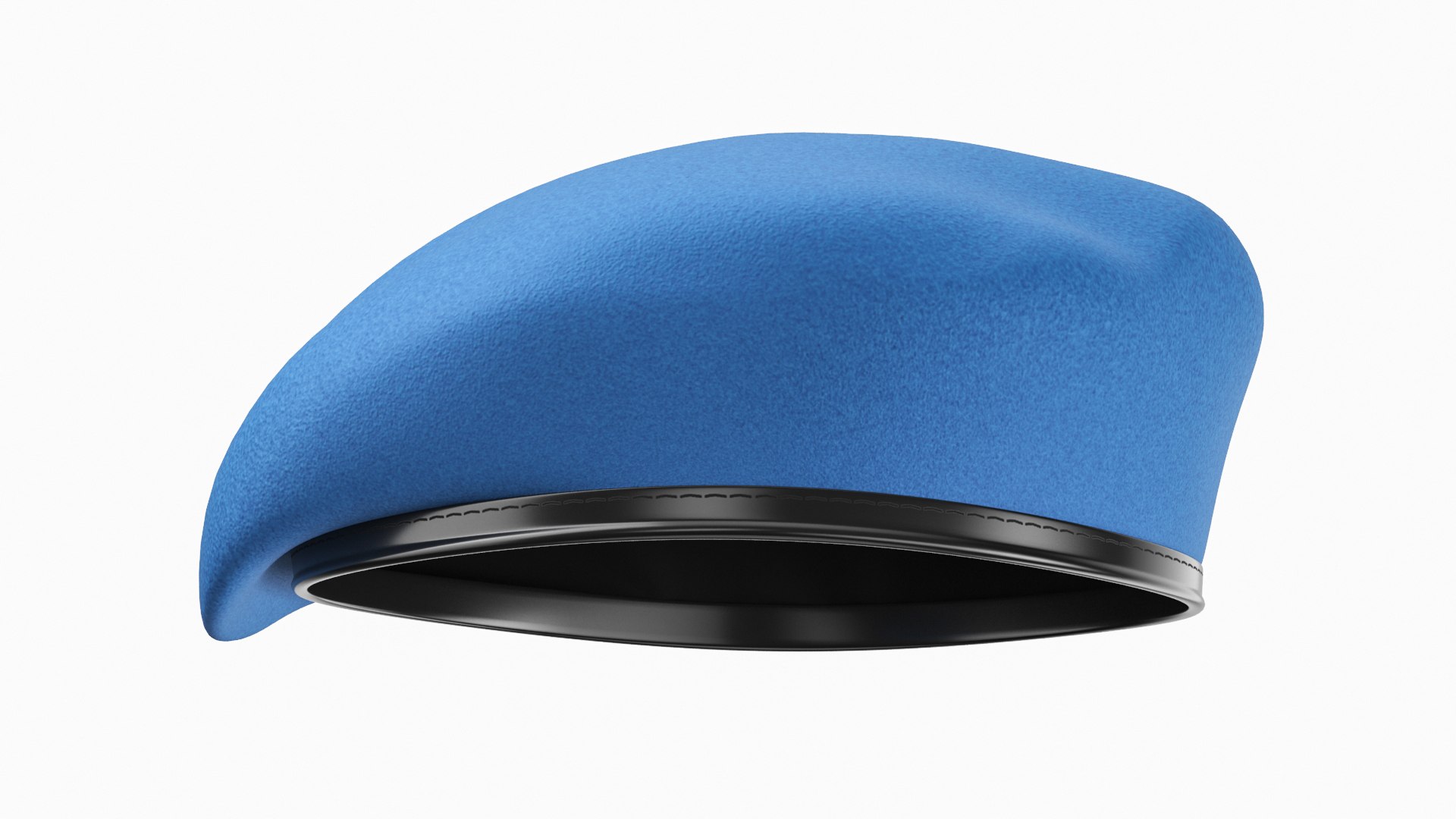 Blue Military Beret 3D Model - TurboSquid 2345818
