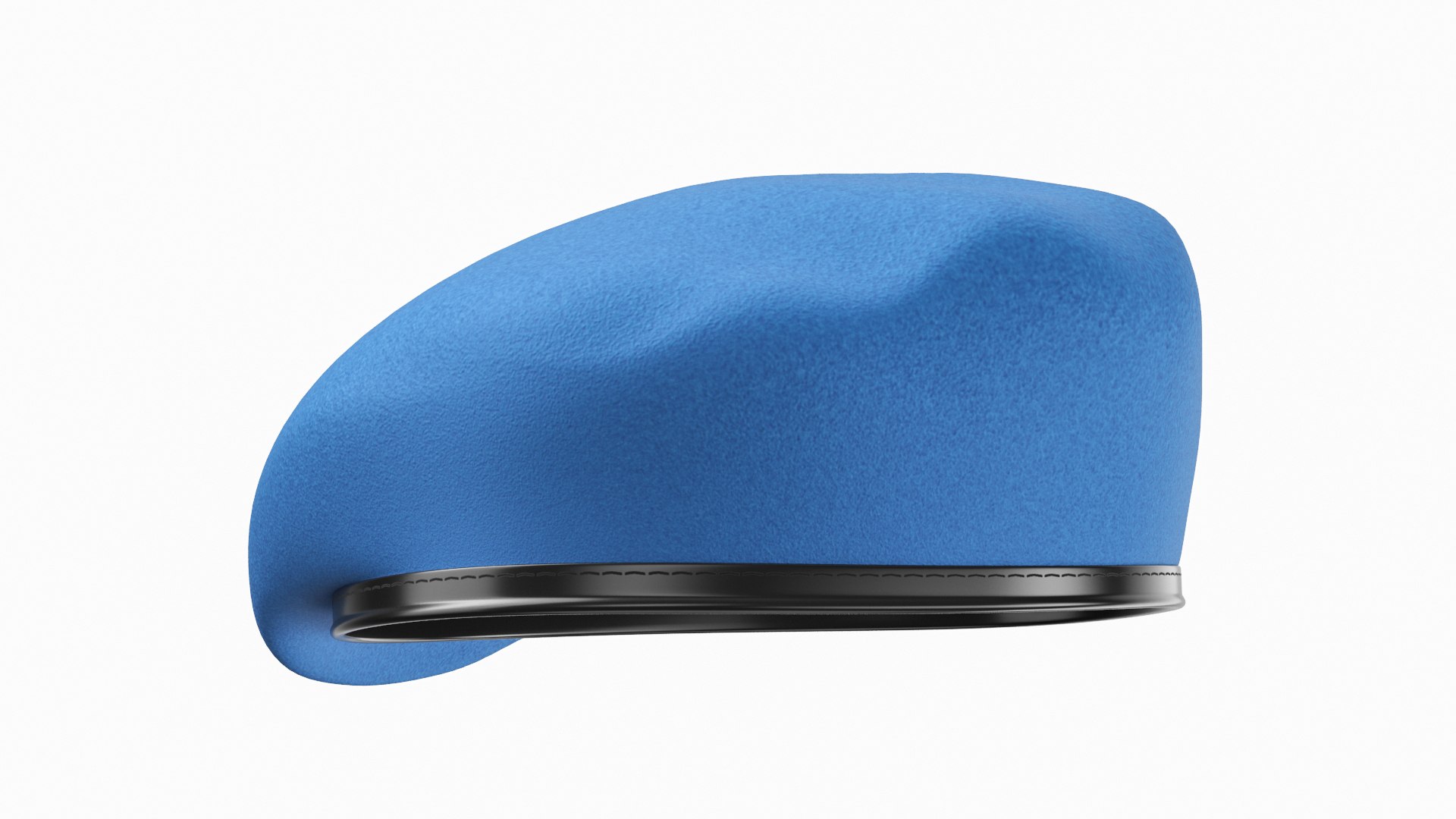 Blue Military Beret 3D Model - TurboSquid 2345818