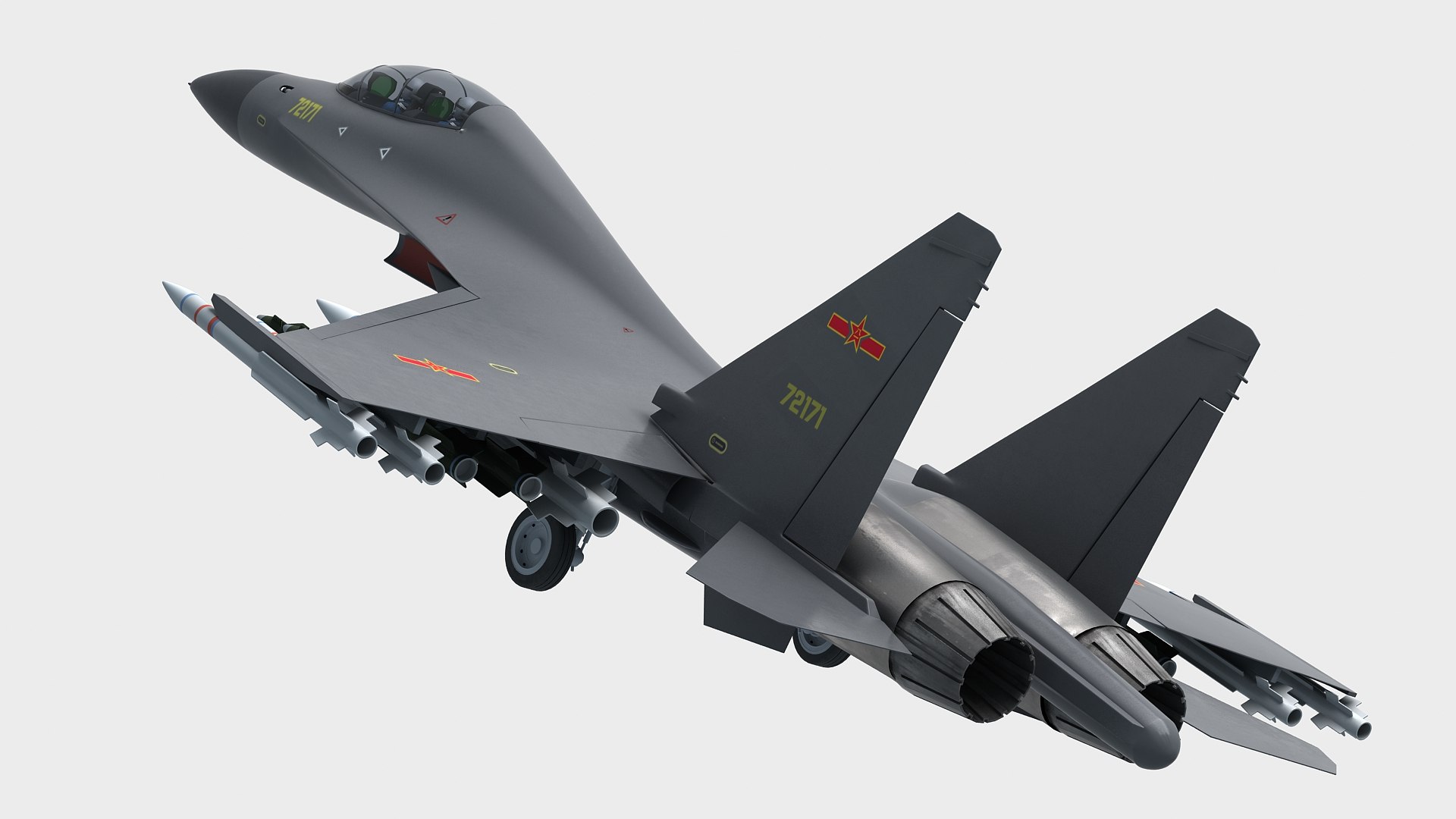 3D Model China J-16 Multirole Fighter - TurboSquid 1769791