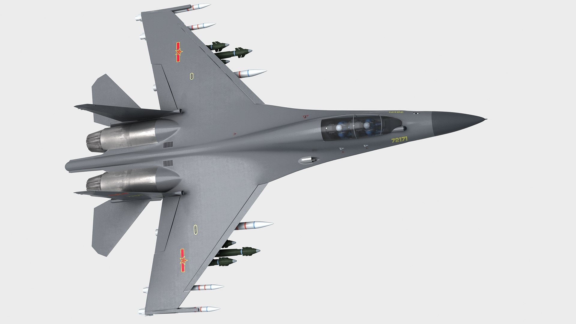 3D Model China J-16 Multirole Fighter - TurboSquid 1769791