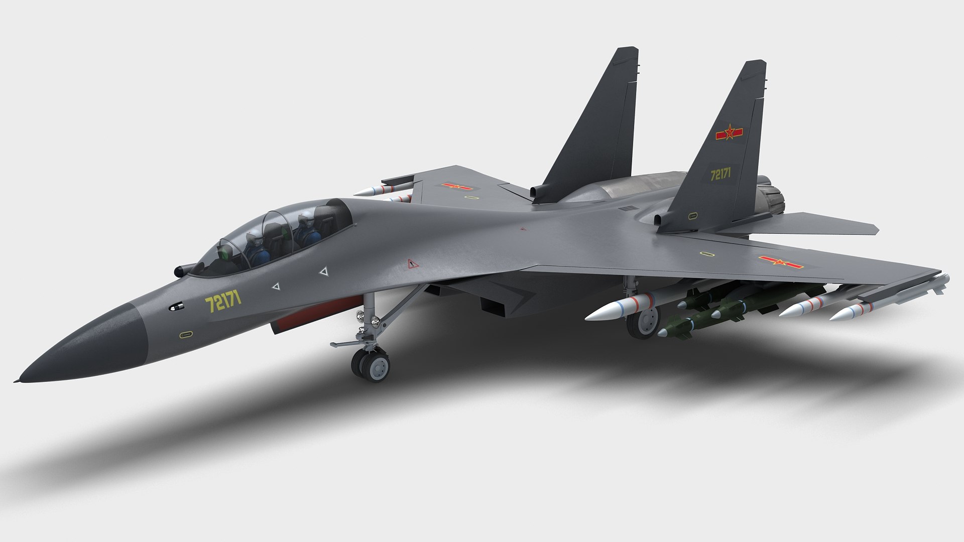 3D Model China J-16 Multirole Fighter - TurboSquid 1769791