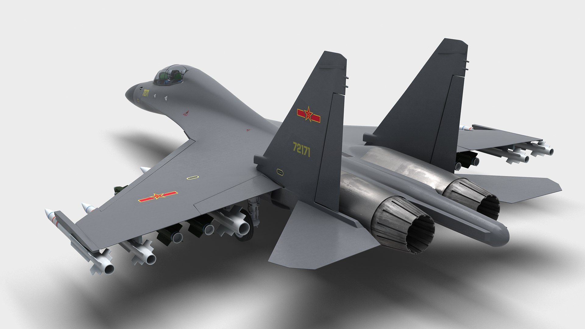 3D Model China J-16 Multirole Fighter - TurboSquid 1769791