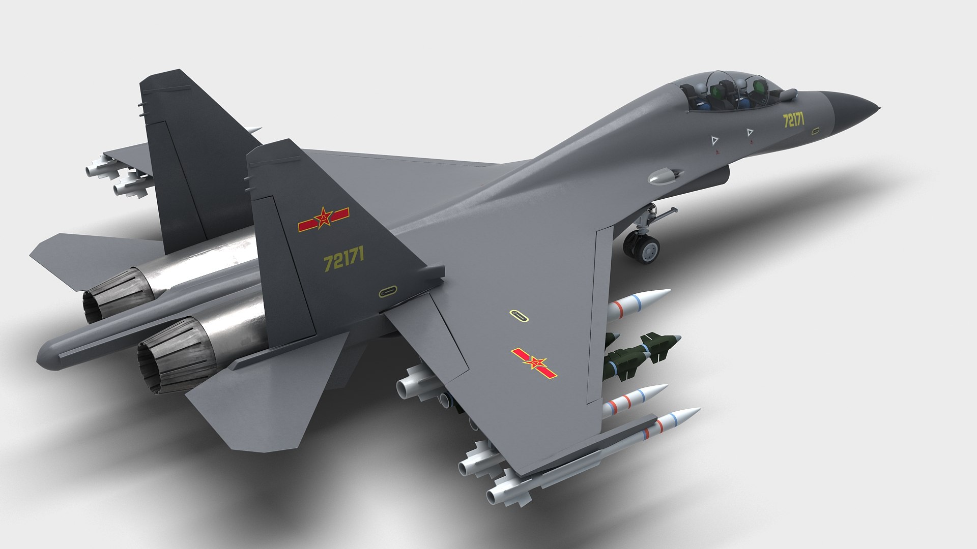 3D Model China J-16 Multirole Fighter - TurboSquid 1769791