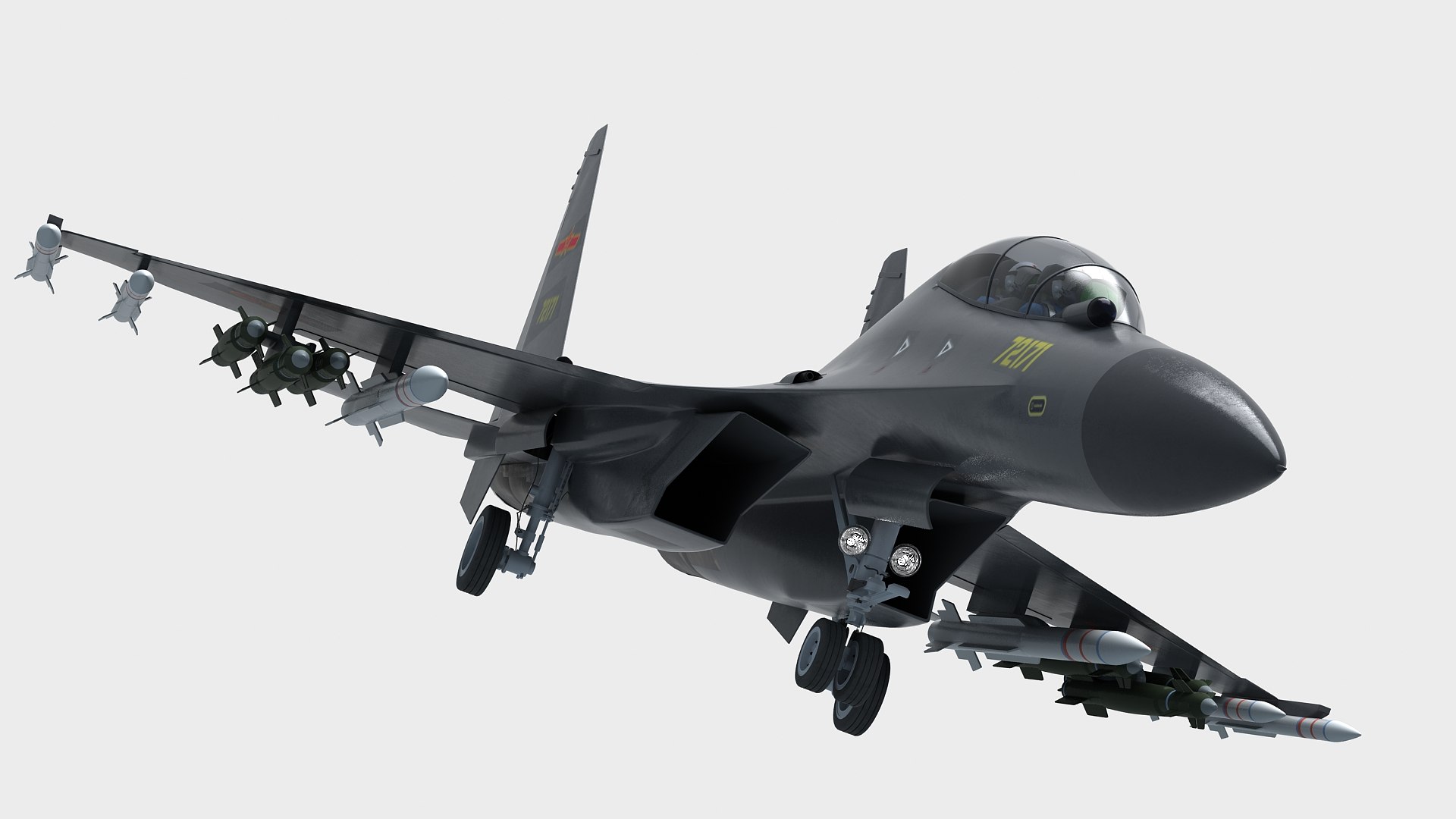 3D Model China J-16 Multirole Fighter - TurboSquid 1769791