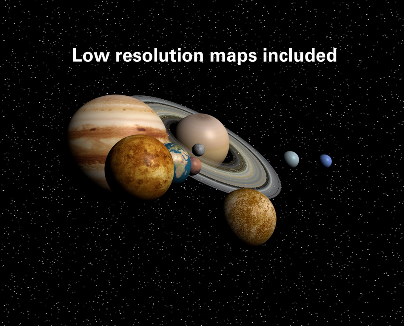 3d Hi Resolution Planetary Solar Model