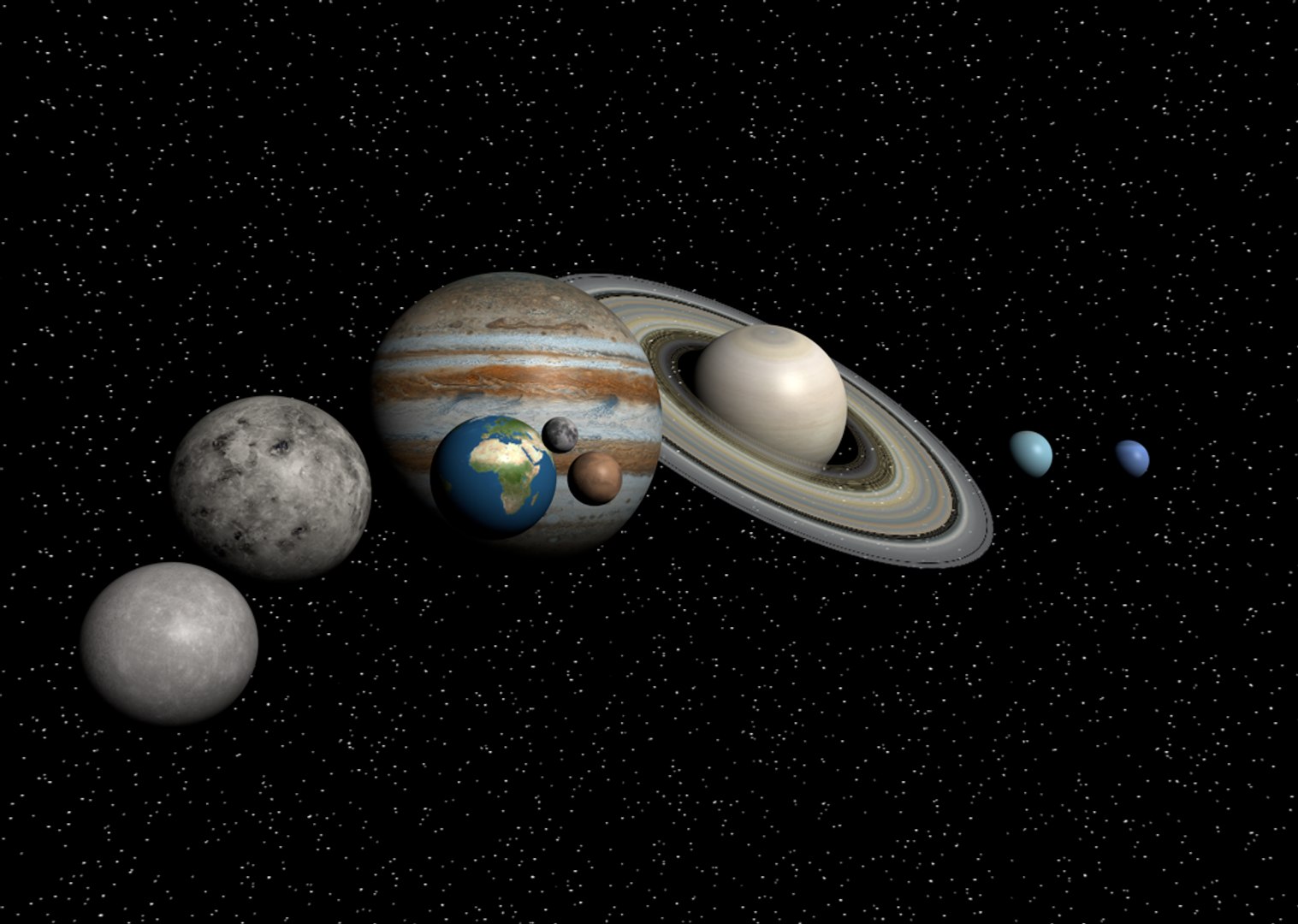 3d Hi Resolution Planetary Solar Model