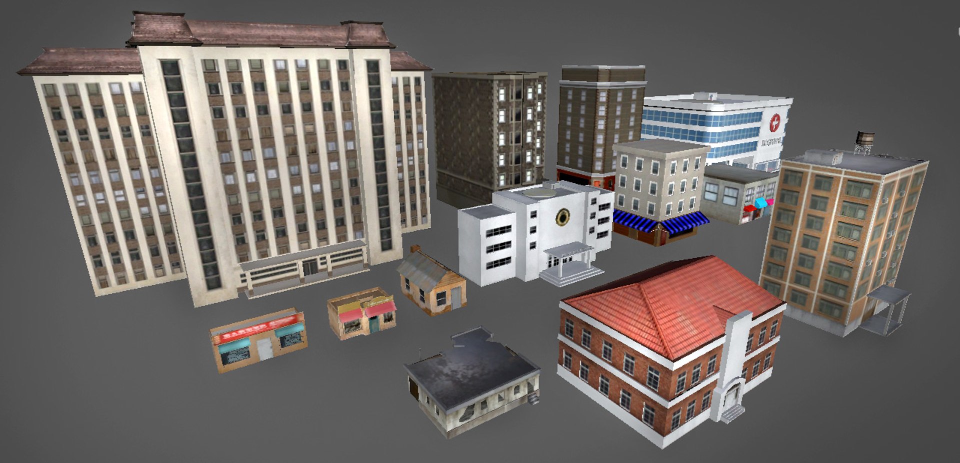 City Building 3d Fbx