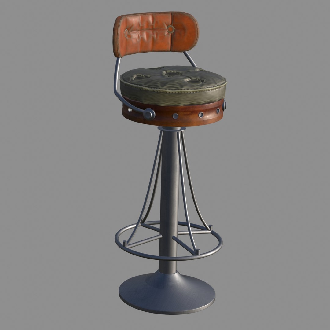 Bar Stool 3D Model - TurboSquid 2149602