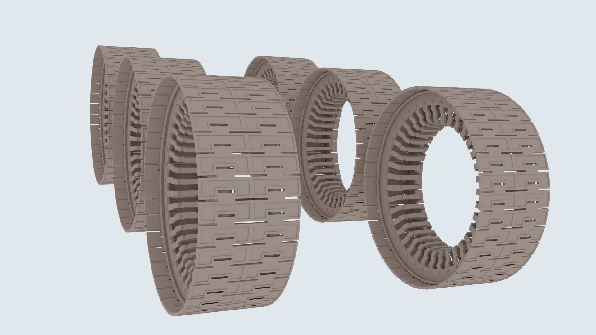 3d Mechanical Wheel