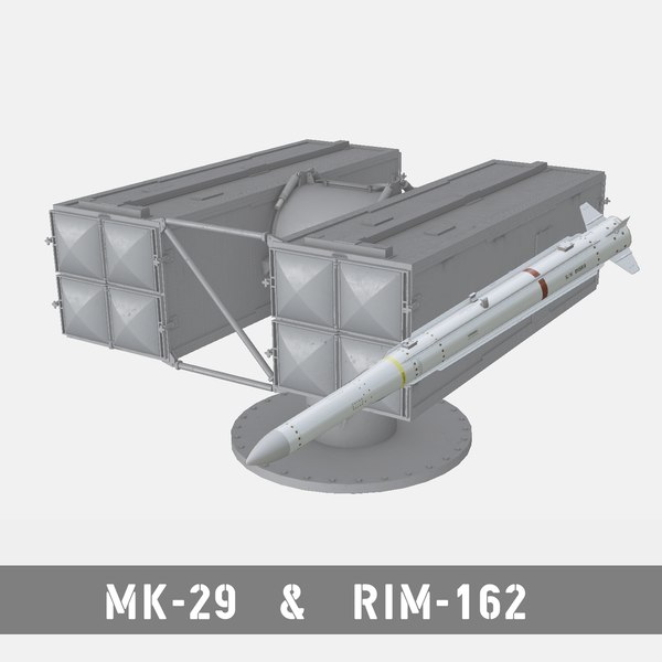3D модель MK 29 RIM 162 ESSM - TurboSquid 1971692