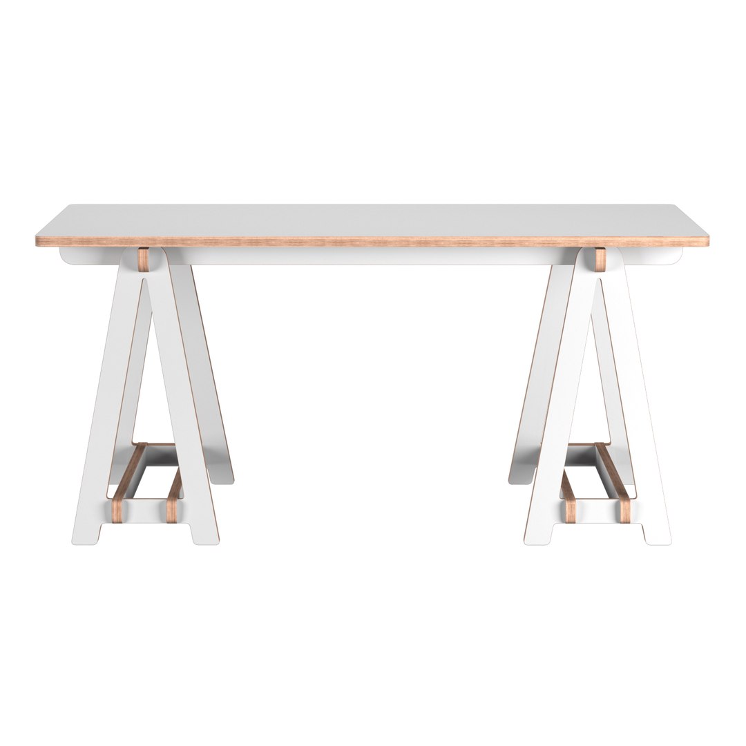 Trestle Table Medium 3D Model - TurboSquid 1633759