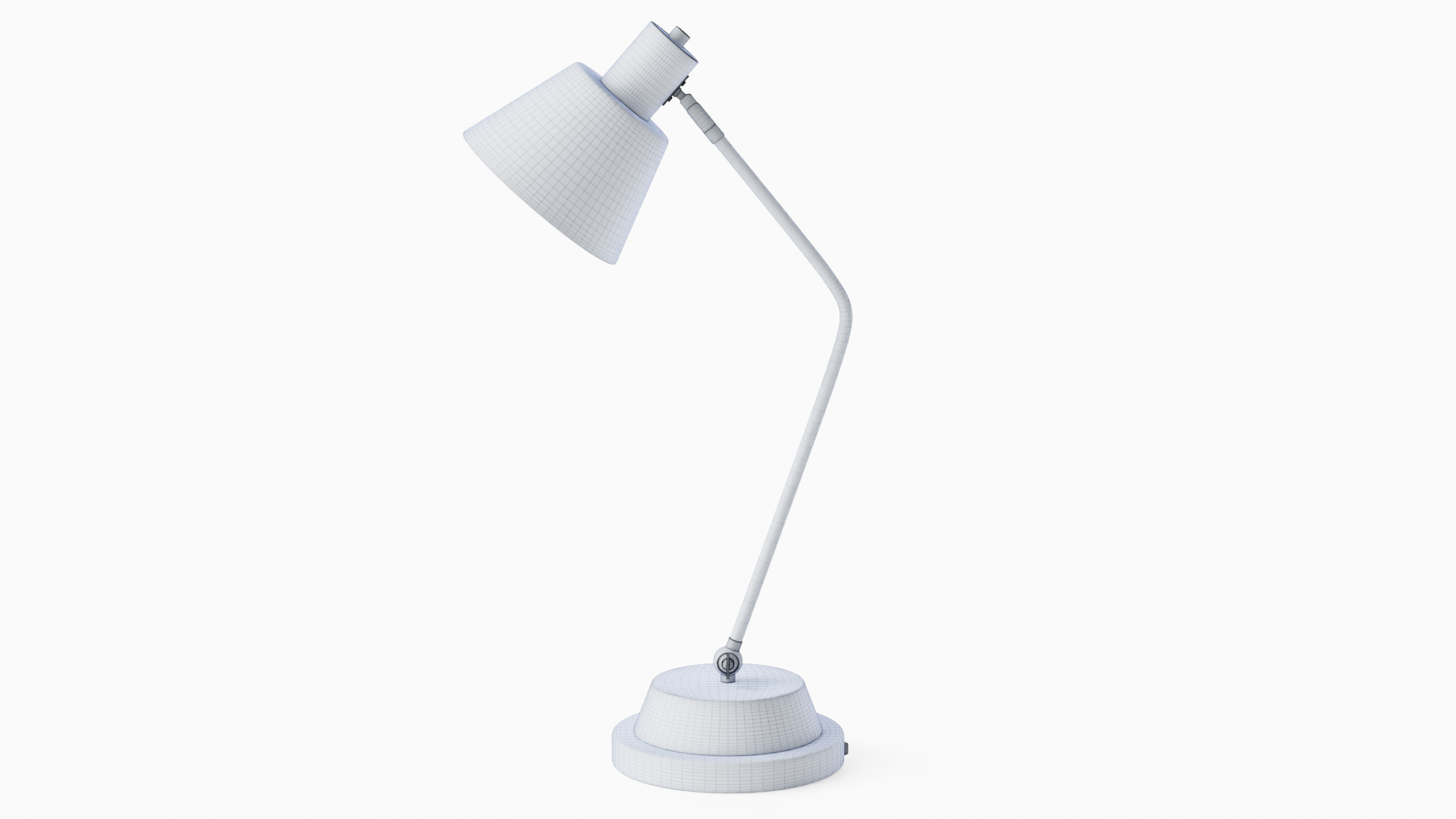 3D Adjustable Metal Desk Lamp Black - TurboSquid 2328057