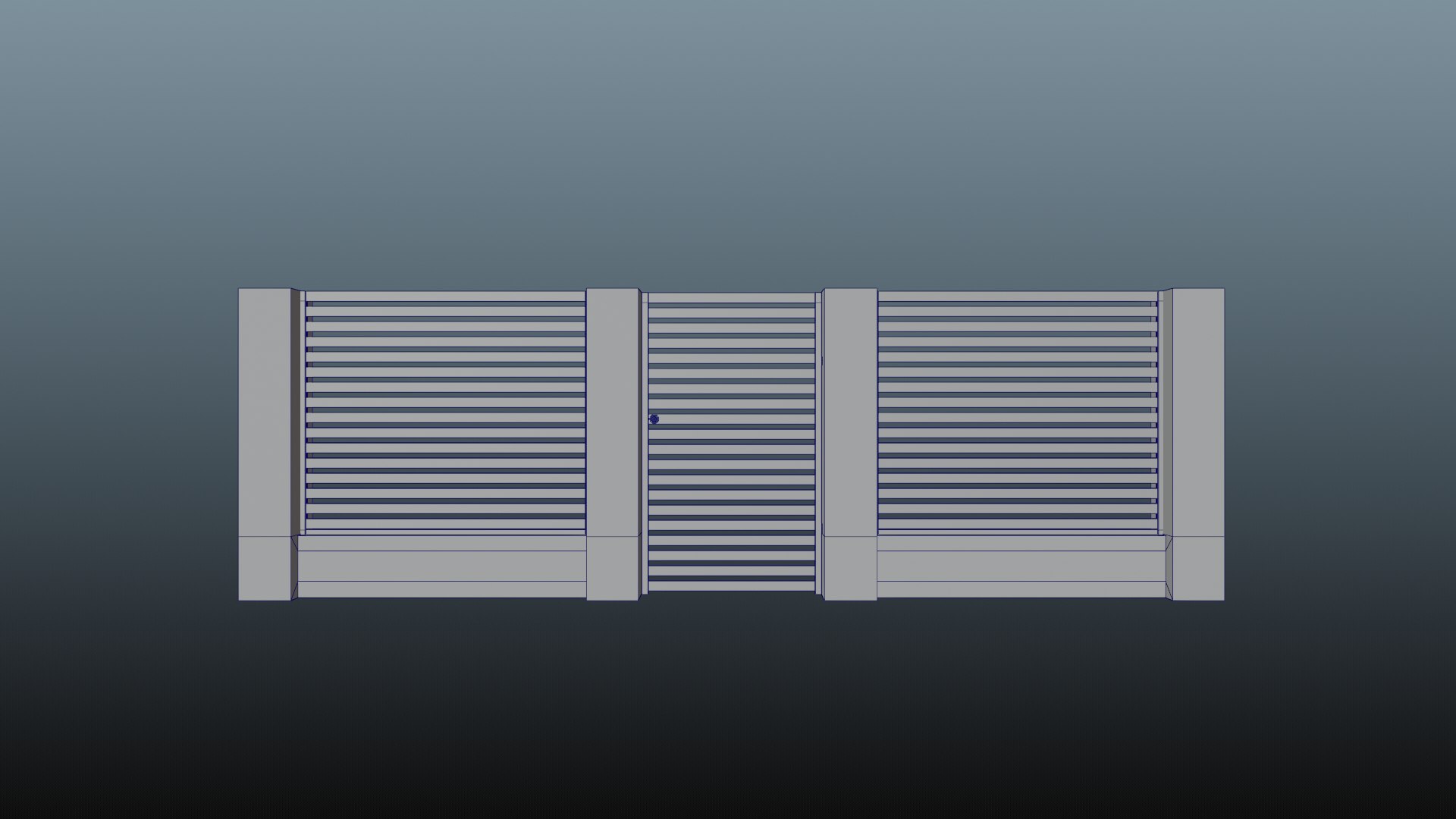 3D Low-Poly Realistic Fence 8 - With Materials model - TurboSquid 2114002