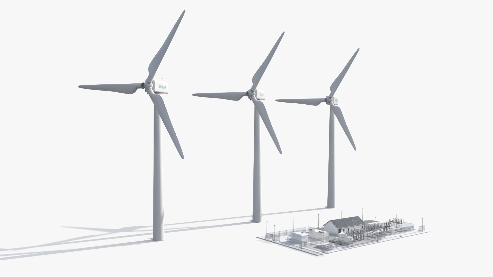 3D Wind Farm Substation - TurboSquid 2290828