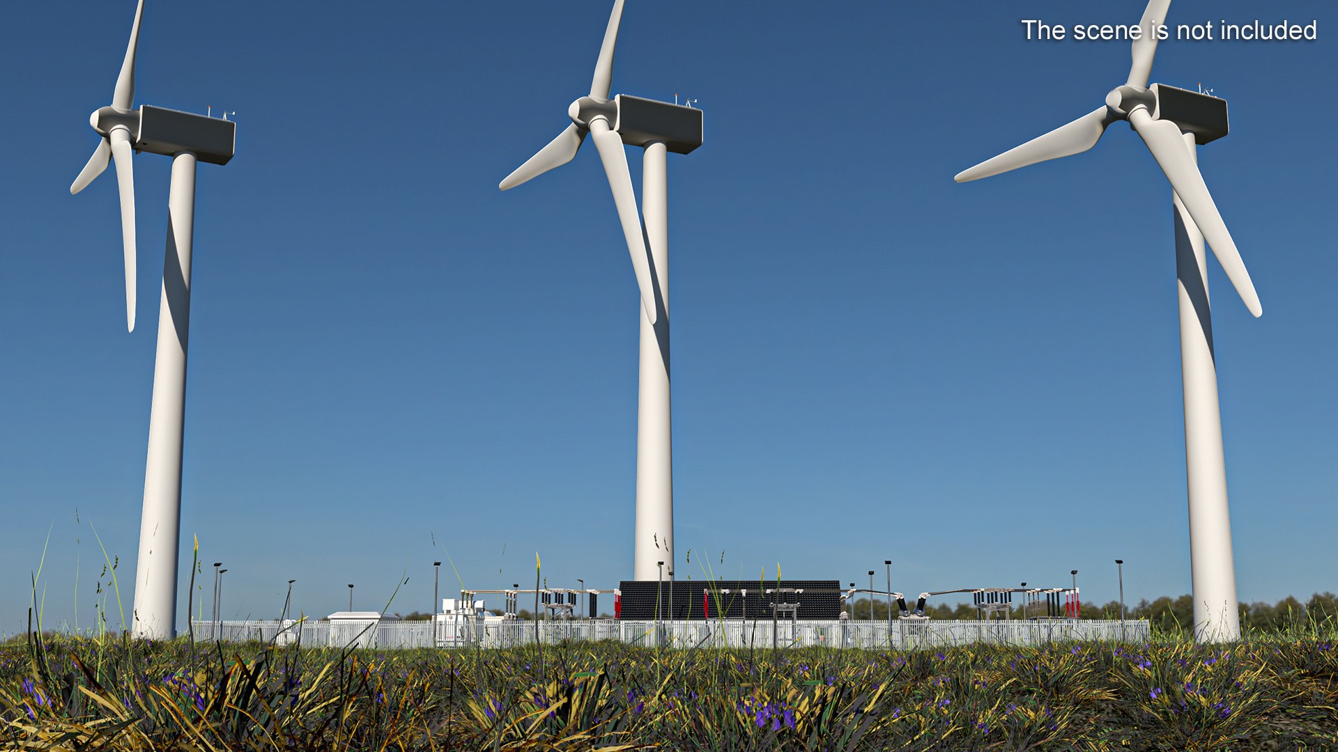 3D Wind Farm Substation - TurboSquid 2290828
