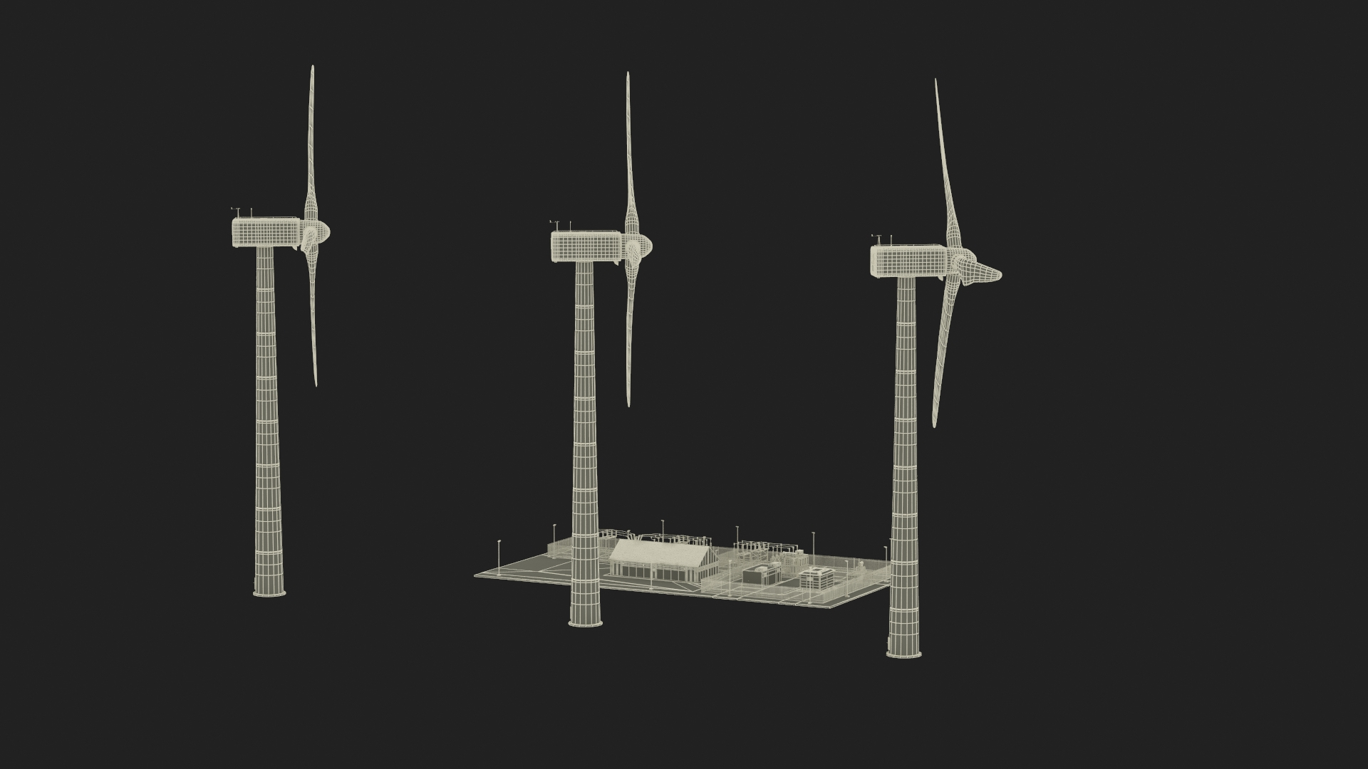3D Wind Farm Substation - TurboSquid 2290828